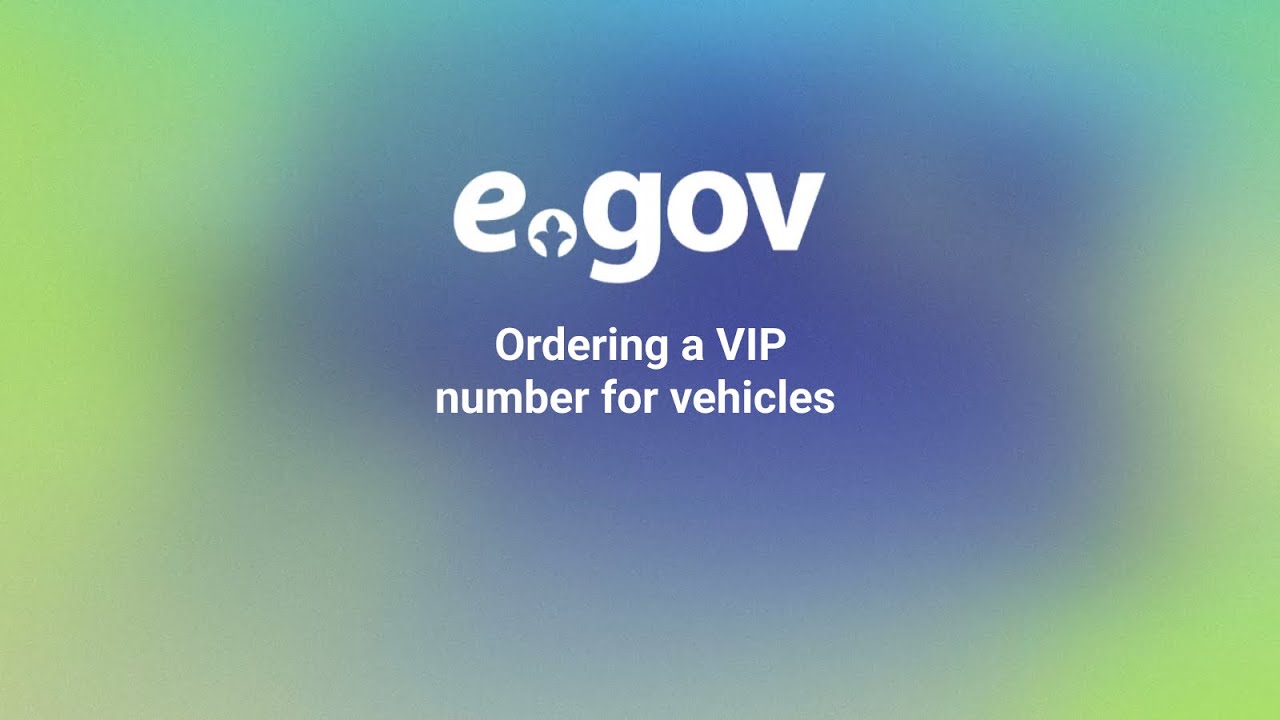 Ordering a VIP number for vehicles - YouTube