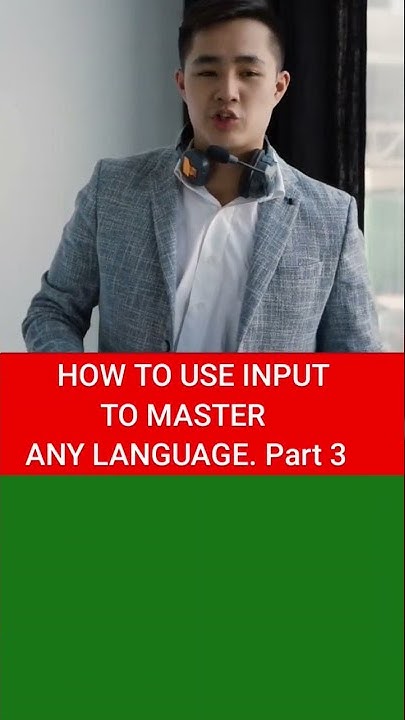 HOW TO USE INPUT TO MASTER ANY LANGUAGE PART 3 #shorts - YouTube