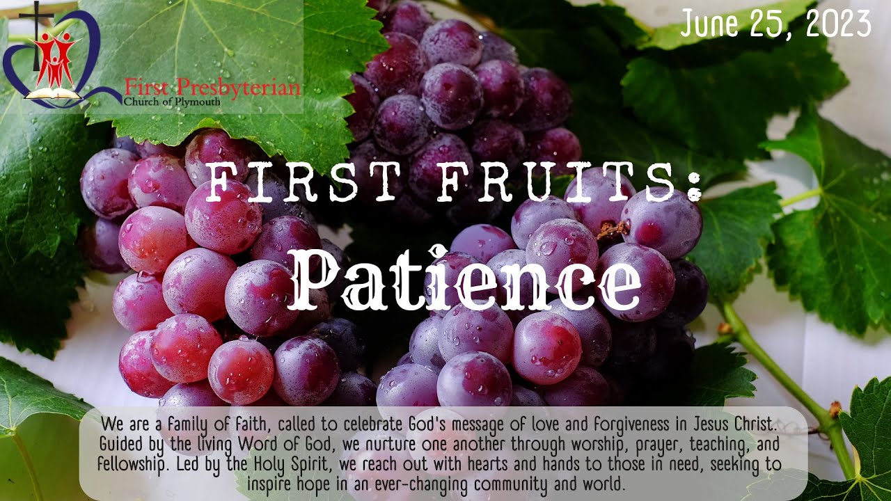 First Fruits: Patience - YouTube