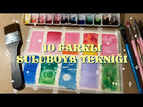 Sulu Boya Teknikleri | 10 Farklı Sulu Boya Tekniği  - Suluboya101 #3
