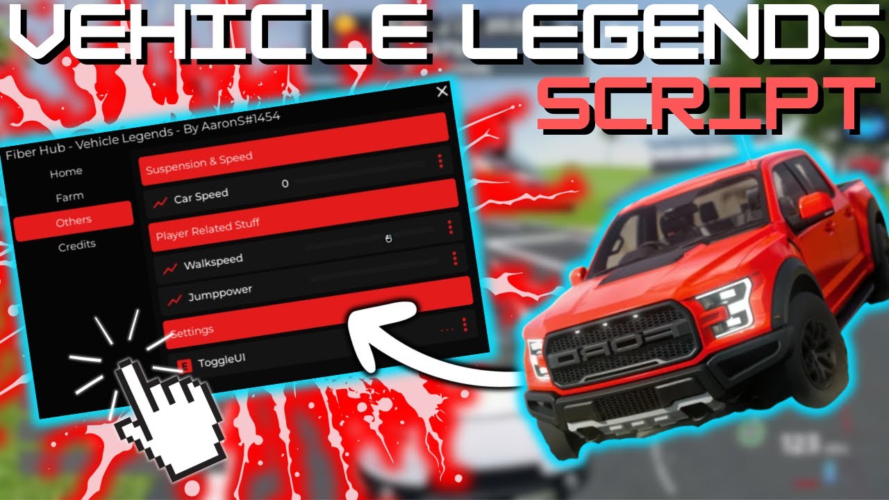 *NEW* Vehicle Legends Script (PASTEBIN 2025) ( RACE FARM , MONEY FARM ...
