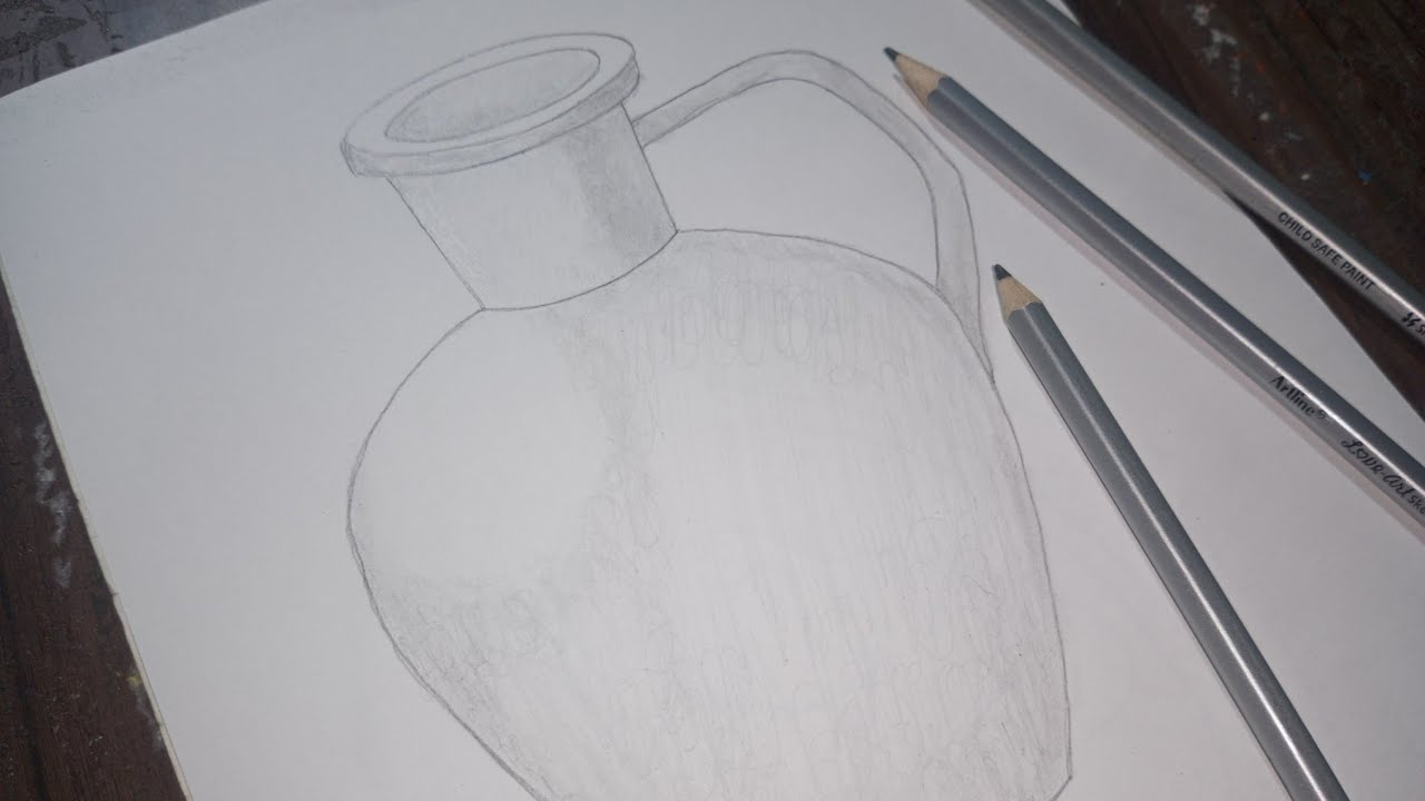 Jug Drawing Still Life | How To Draw Jug | Jug Shading - YouTube