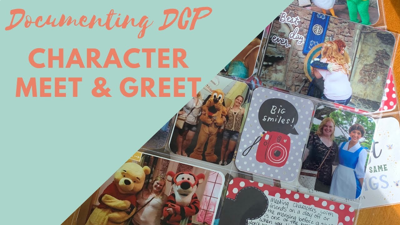 Scrapbooking Disney Character Meet & Greets | Pocket Page Layout ...