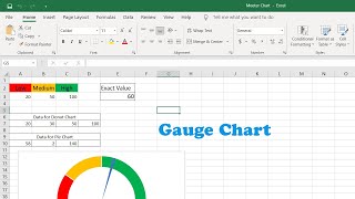 How To Make A Gauge Chart In Excel Excel Speedometer Chart Needle Chart ...