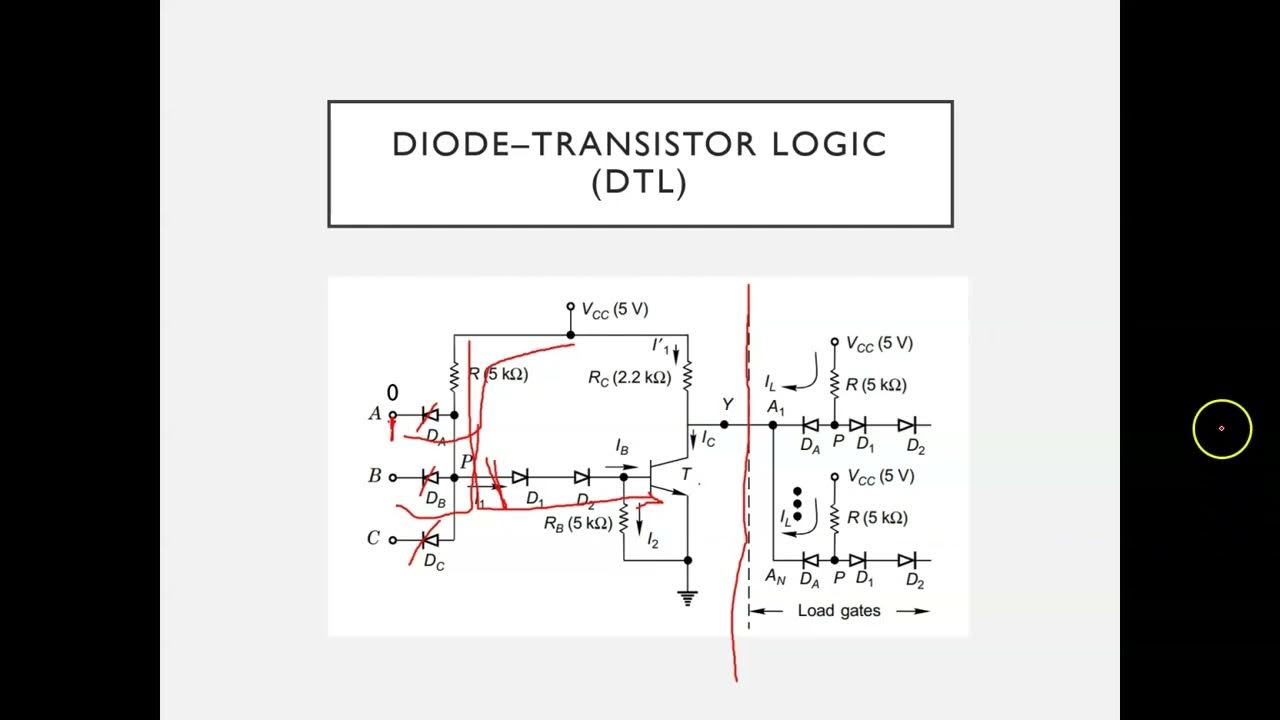 DTL Diode Transistor Logic with detail analysis - YouTube