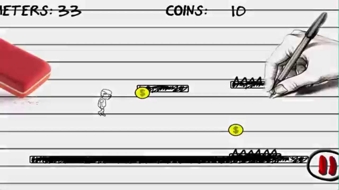 Scribble Man Run - Unity Arcade Game, 2D Platform, HD - YouTube