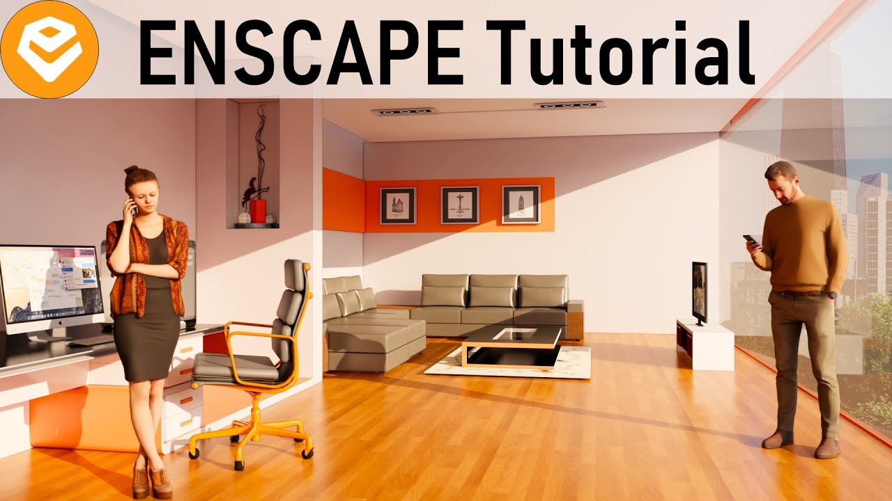 Enscape Interior Rendering Tutorial: Orange Office - YouTube