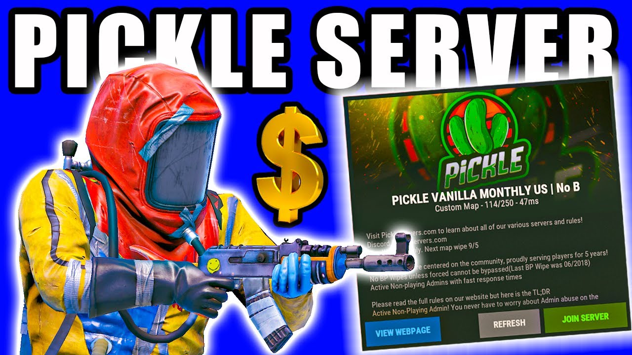 This is how I Beat Rust on the Pickle Community Server - YouTube