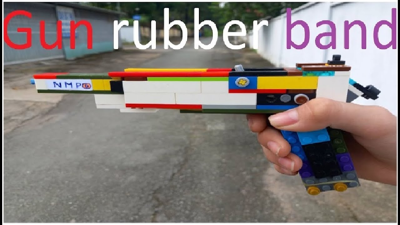 Lego rubber band gun -Súng lego dây thun - YouTube