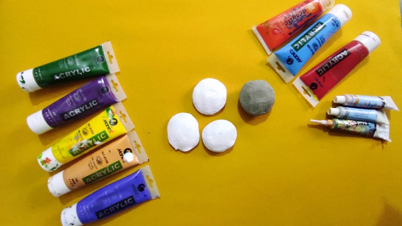 How to Prep Stone For Painting | How to Base Coat Rock/pebble for ...