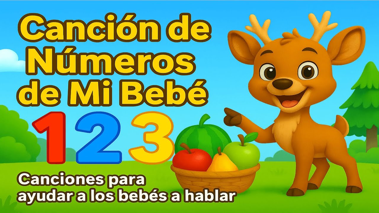 🔴🎵 Canción de Números de Mi Bebé (1 al 10) 👶 Canciones para ayudar a ...
