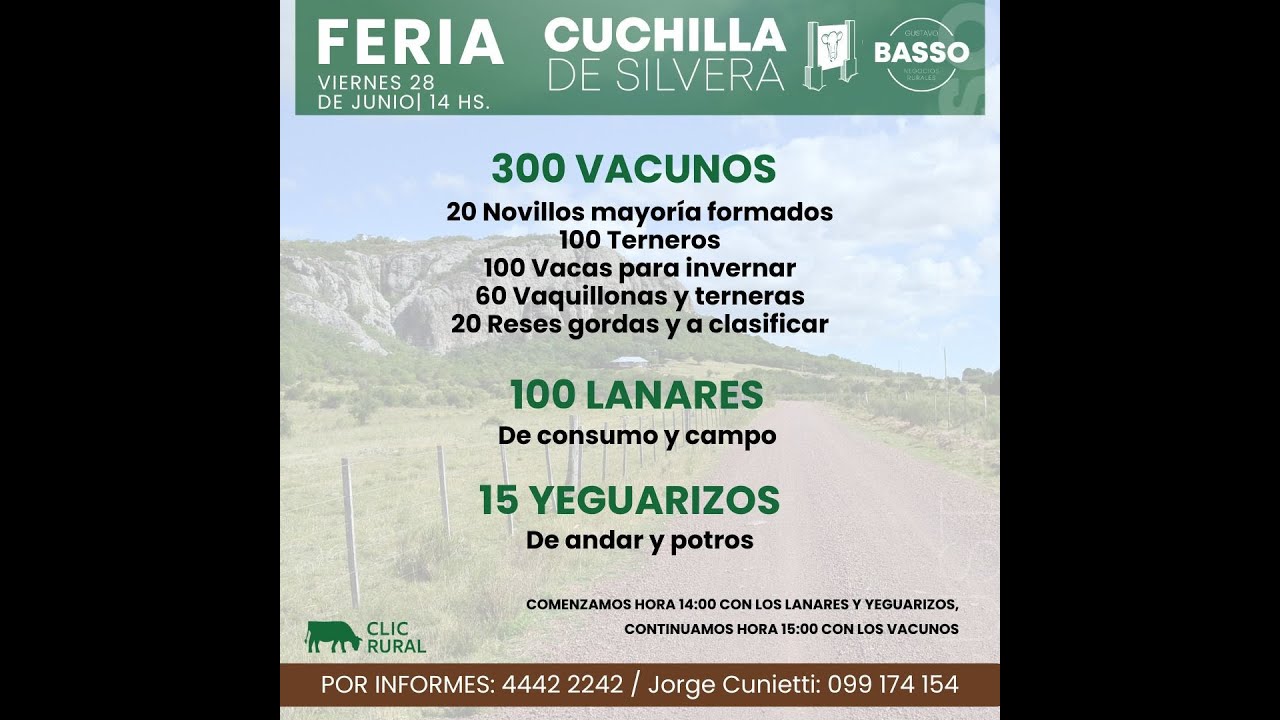 28/06/2024 Gustavo Basso Negocios Rurales - Local Cuchilla de Silvera ...