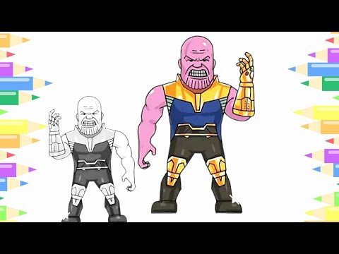 How To Draw Thanos (Infintity Gauntlet) | Step By Step | Marvel ...