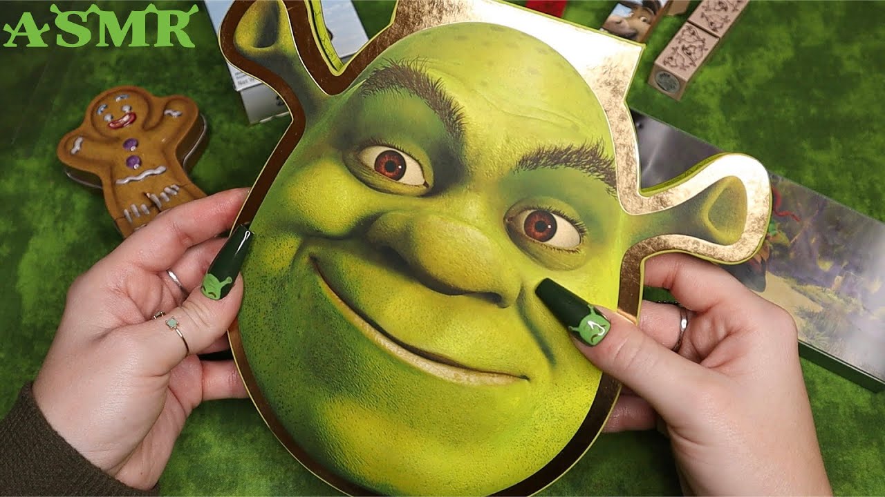 ASMR | Shrek x I Heart Revolution Makeup Collection Haul 💚 - YouTube