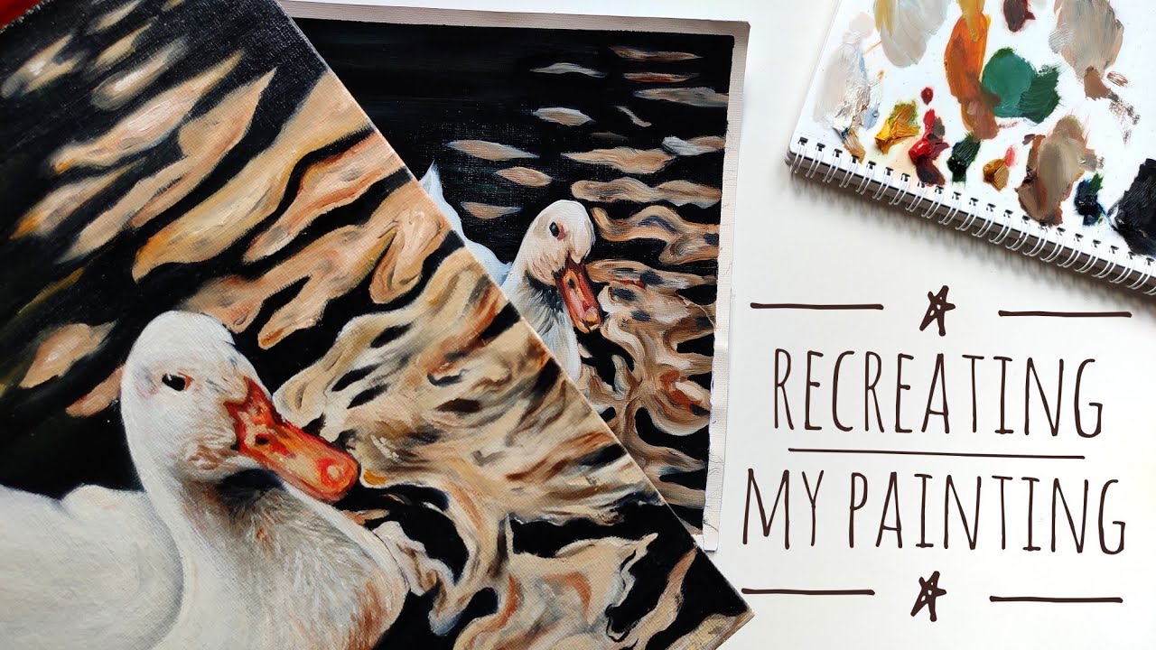 Recreating my painting| Oil painting tutorial 🎨 - YouTube