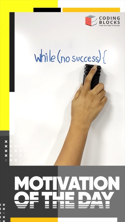 Motivation Of The Day Coding Life Coding Blocks Code Codingblocks Motivation Youtube