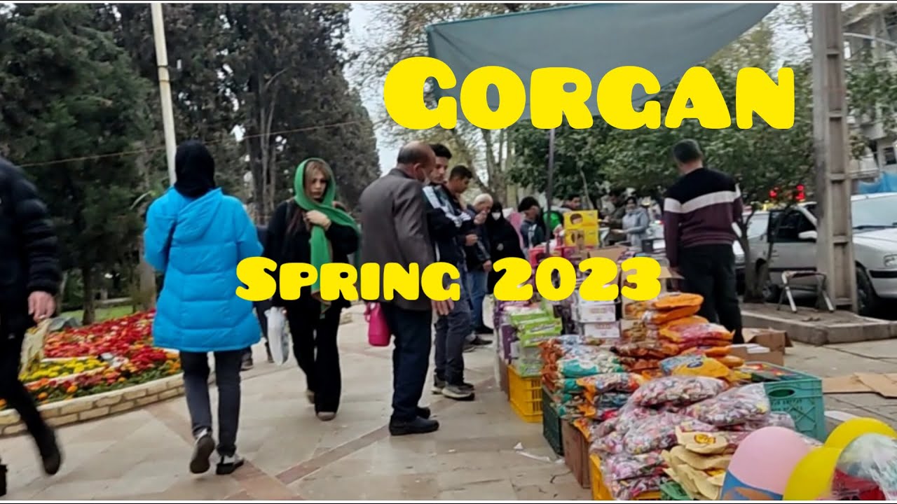 Iran.gorgan spring 2023. Nowruz 1402 چند قدمی در پیاده رو های گرگان ...