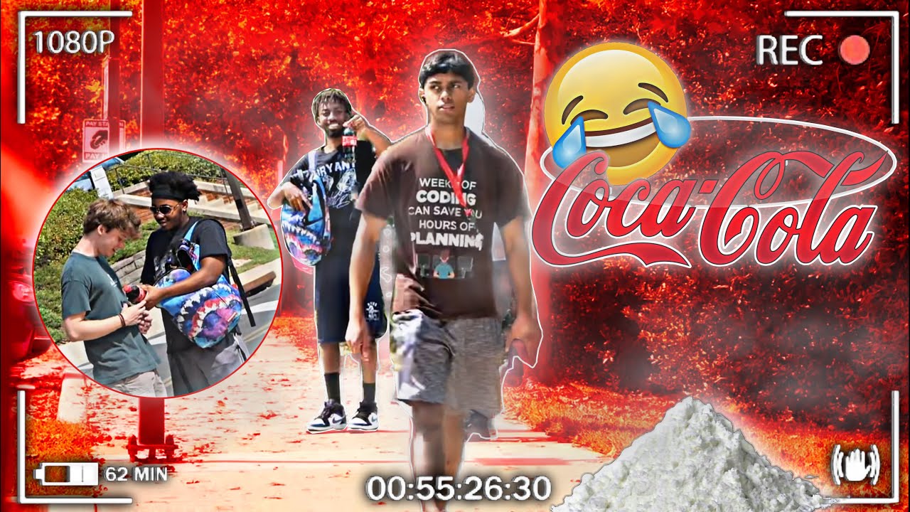 SELLING COKE PRANK ON COLLEGE CAMPUS! - YouTube