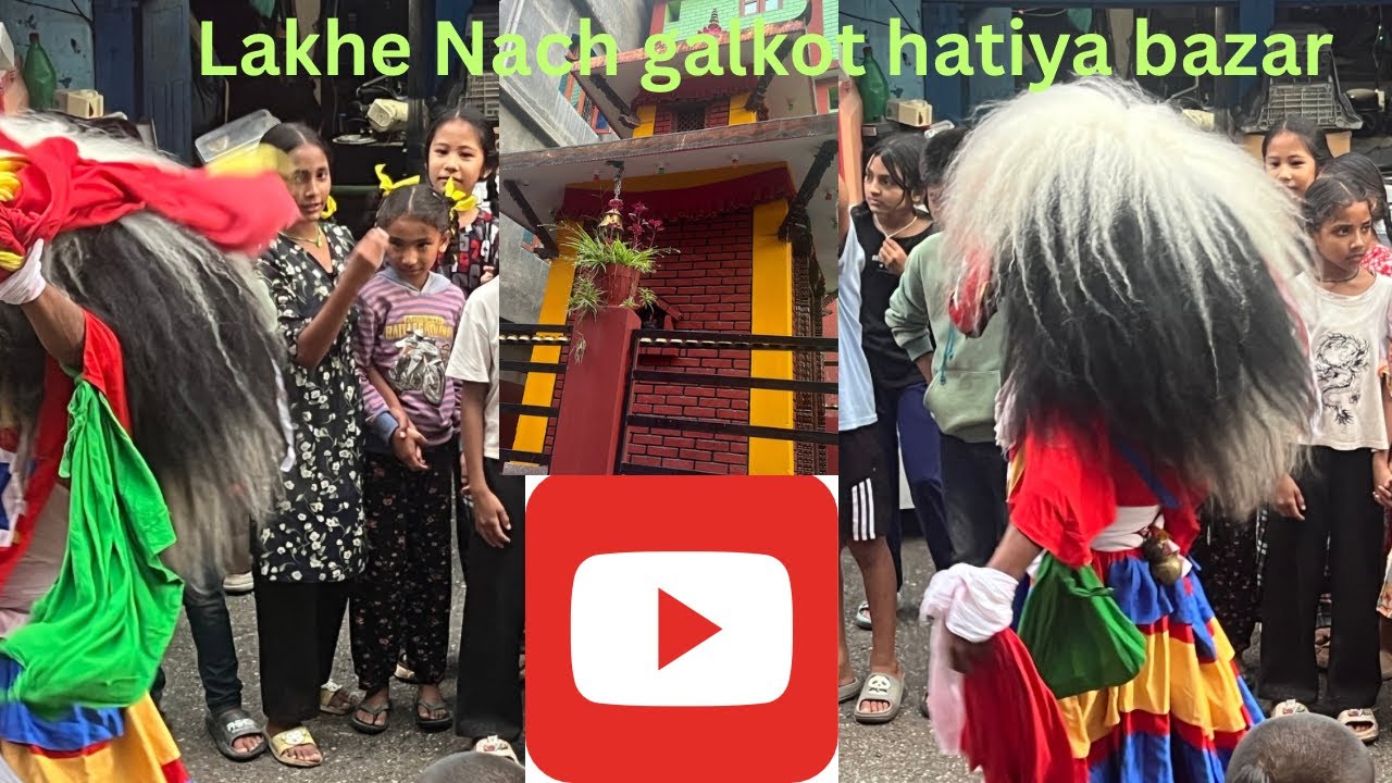 Traditional lakhe Nach galkot hatiya bazaar#culture #dancevideo #galkot ...