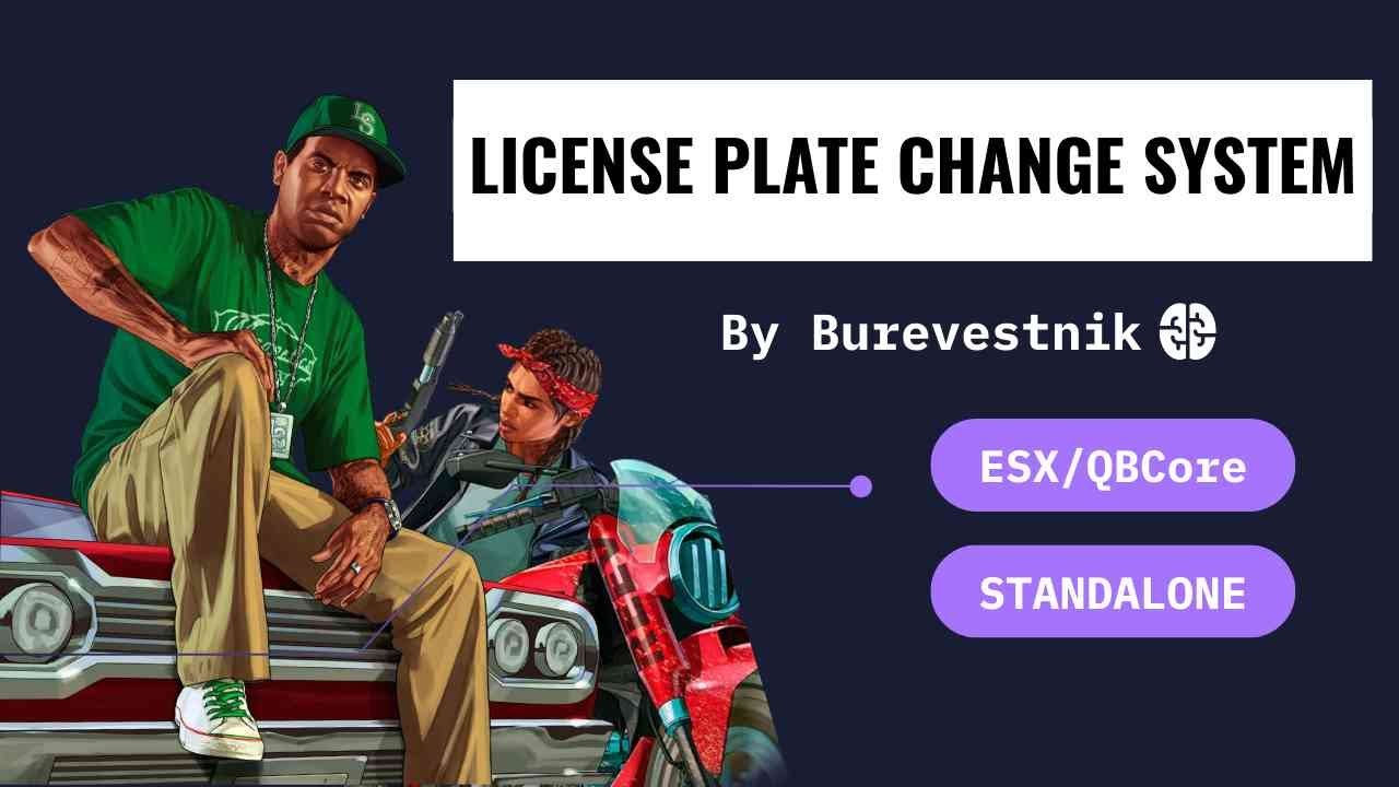 GTA 5 | License plates system | FiveM | ESX | Standalone - YouTube