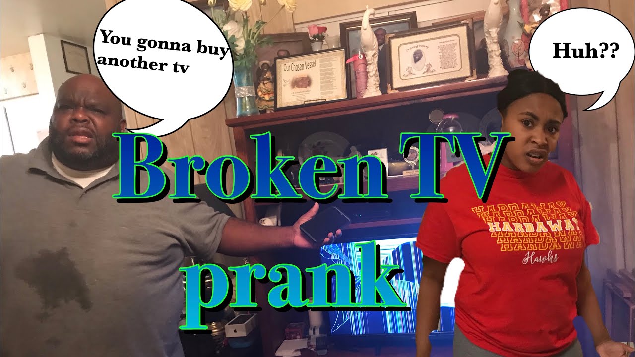 Broken TV Prank on my dad (gets crazy) - YouTube