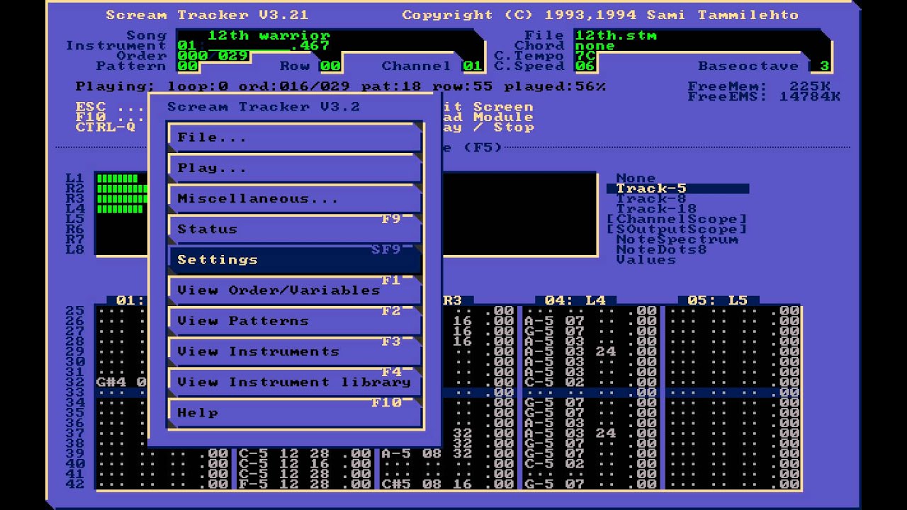 12th Warrior - Dr.Awesome (Scream Tracker 3.21) PC-DOS - YouTube