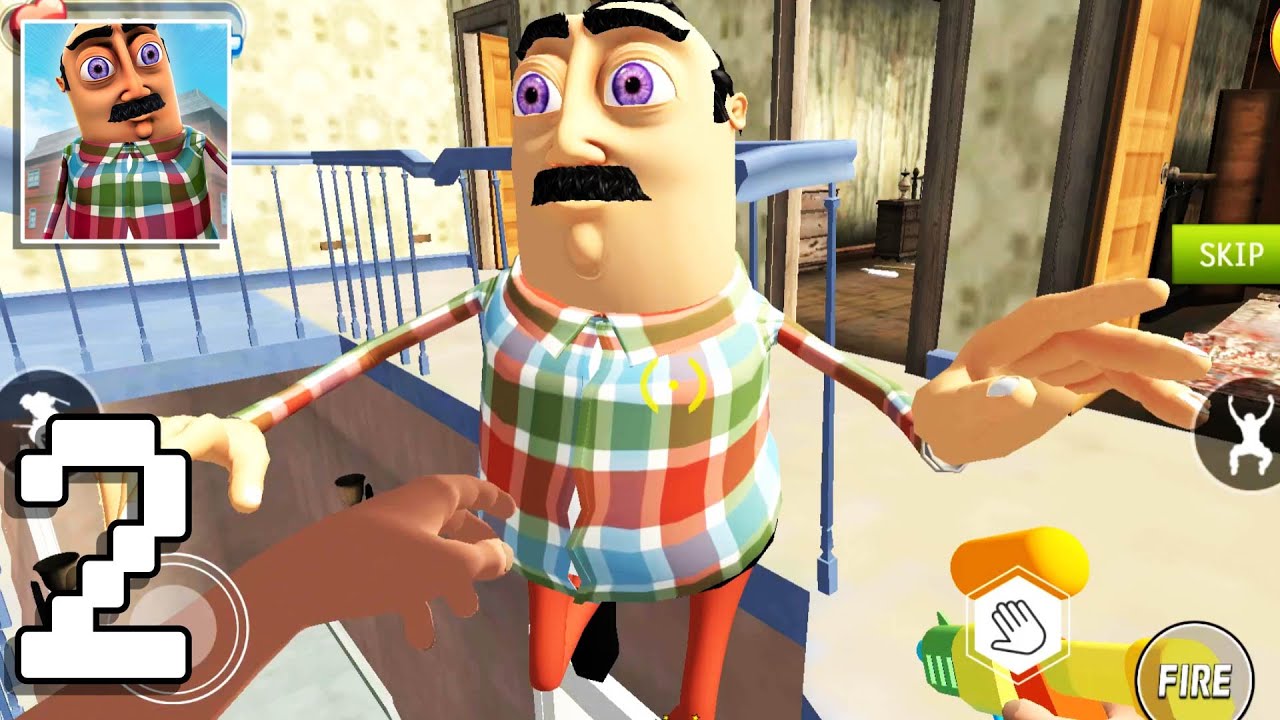 Hello Crazy Neighbor Game Secret Family Escape 3D Level 4 - 8 Gameplay ...