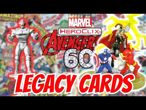 Heroclix Set Review: Avengers 60th Anniversary Legacy Cards - YouTube