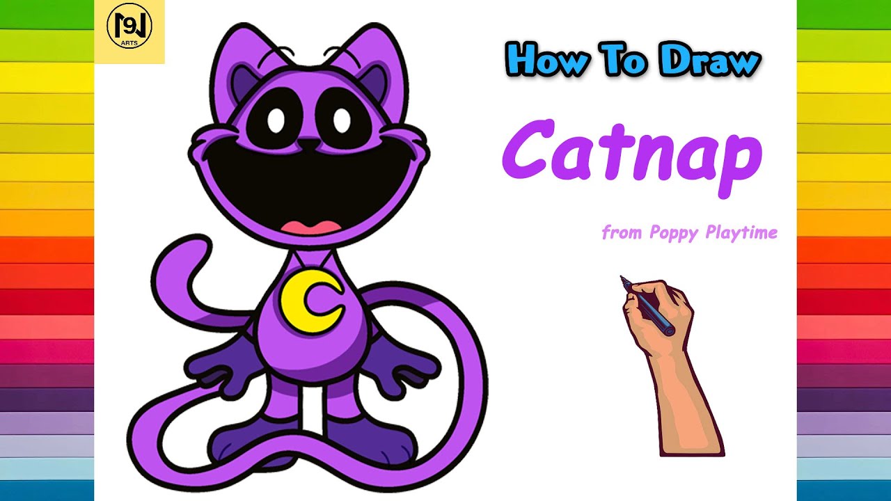 How to Draw Catnap from Poppy Playtime Step by Step - YouTube