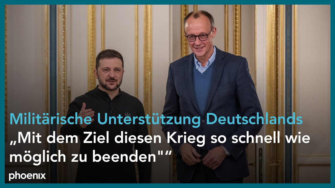 Besuch von Friedrich Merz (CDU) bei Wolodymyr Selenskyj in Kiew | 09.12 ...