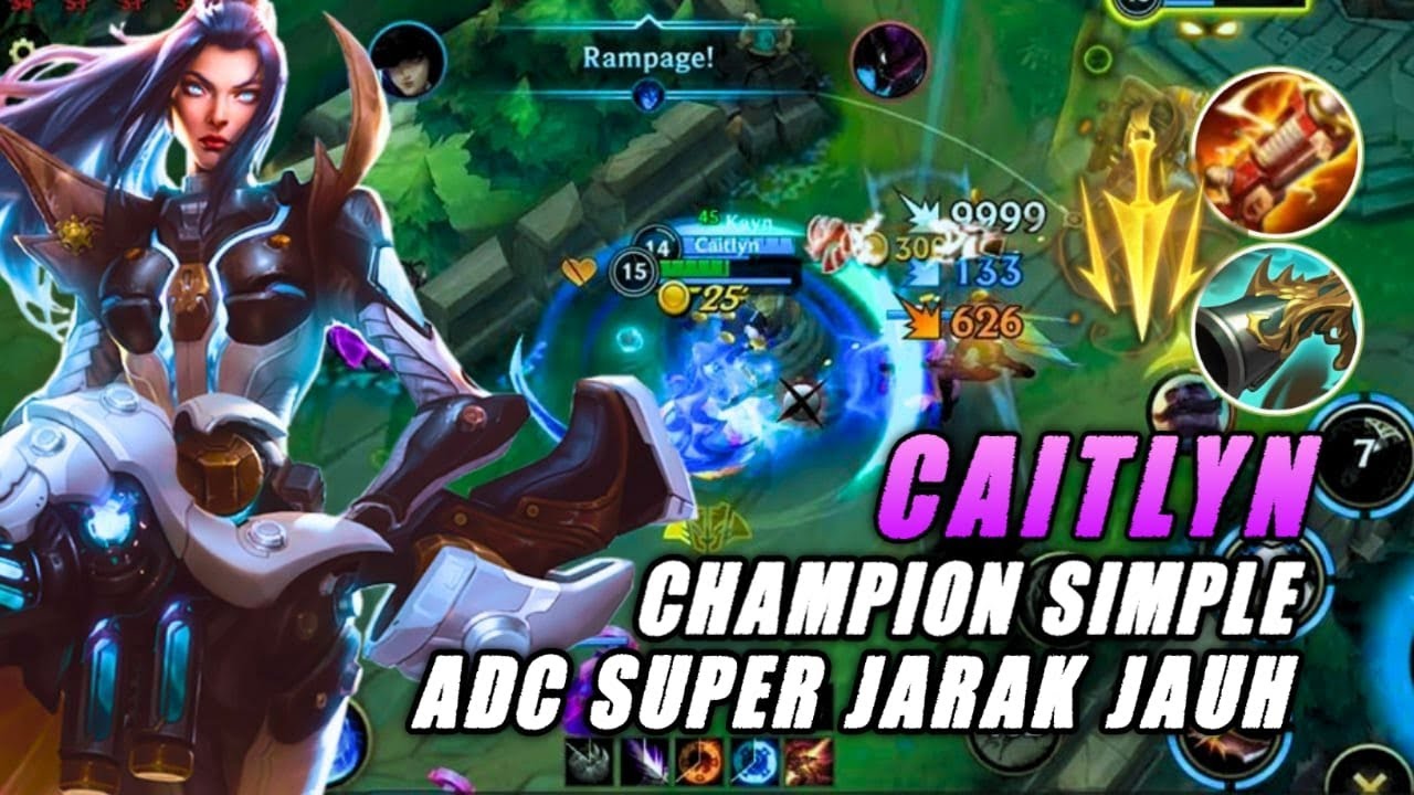 WILD RIFT : GOLD TO SOVEREIGN - CAITLYN CHAMPION SUPER LONG RANGE BUAT ...