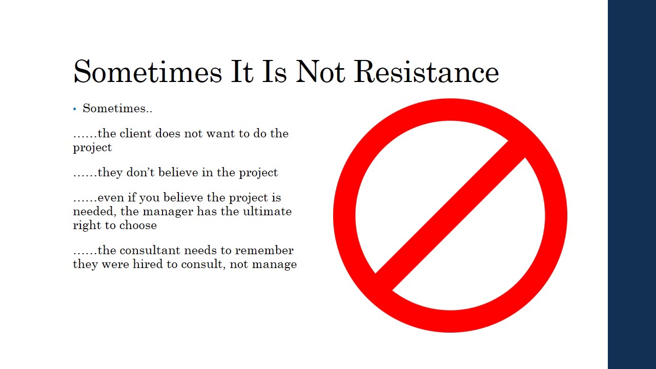 Understanding and Dealing with Client Resistance - YouTube