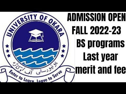 University of okara marit and fee structure admission fall 2021 ...