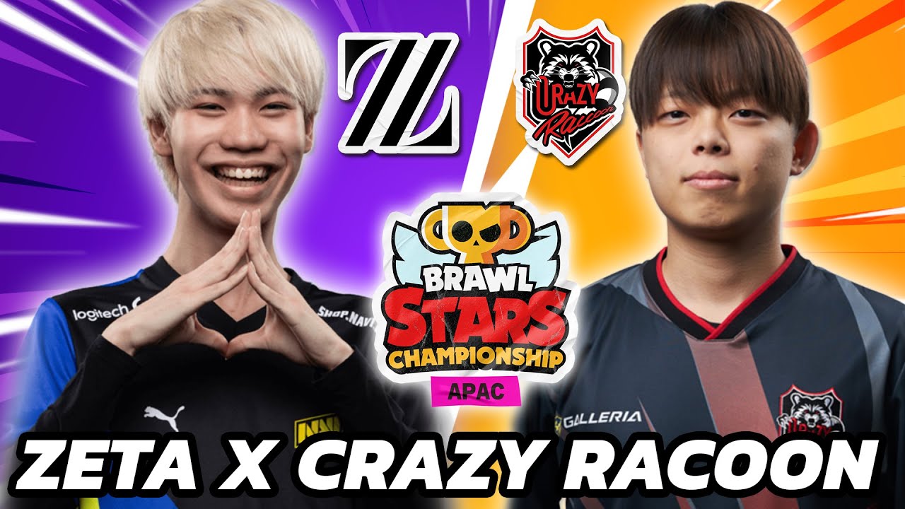 ZETA x CRAZY RACOON 🌟 CLÁSSICO PESADO na APAC de BRAWL STARS | MUNDIAL ...