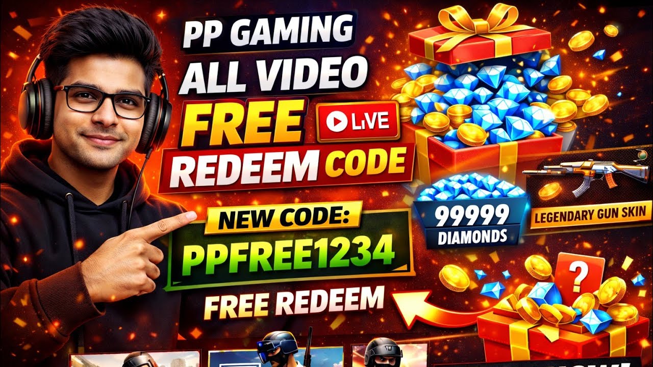 PP gaming all live video💸 free redeem code 💸 - YouTube