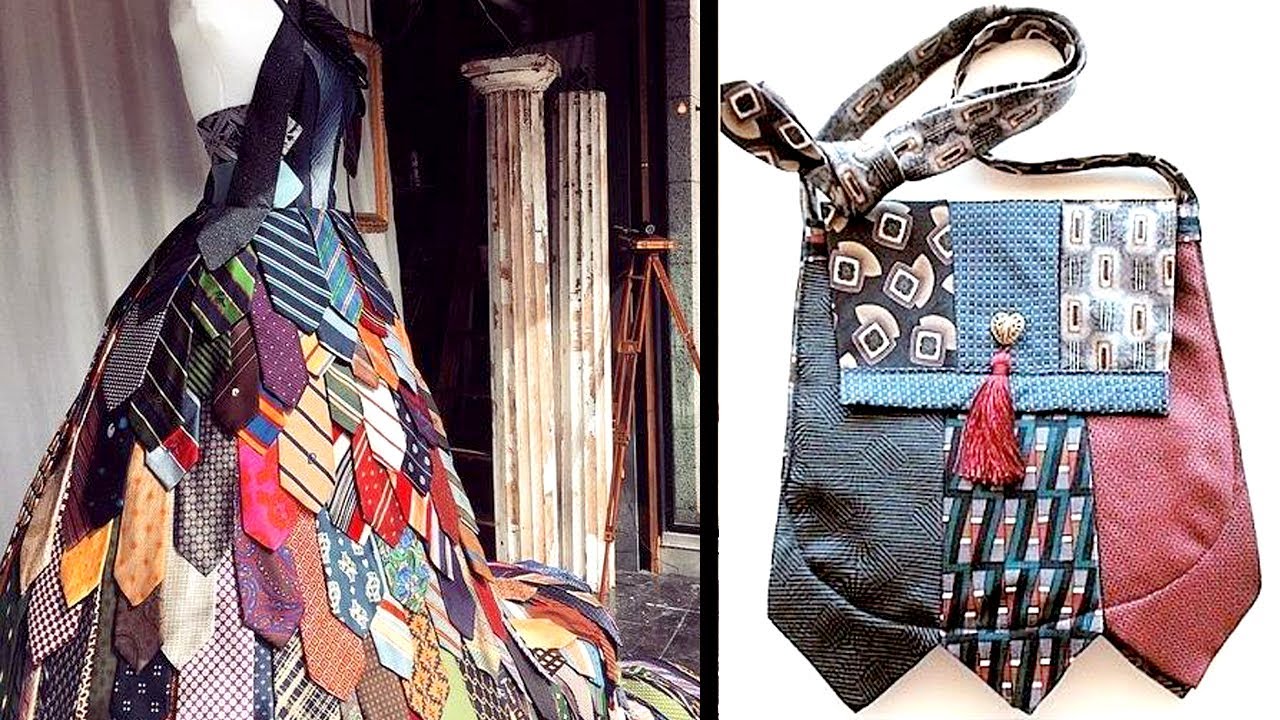 25 Tie Upcycle Sewing Ideas to Turn Old Ties Into Cute Clothes - YouTube