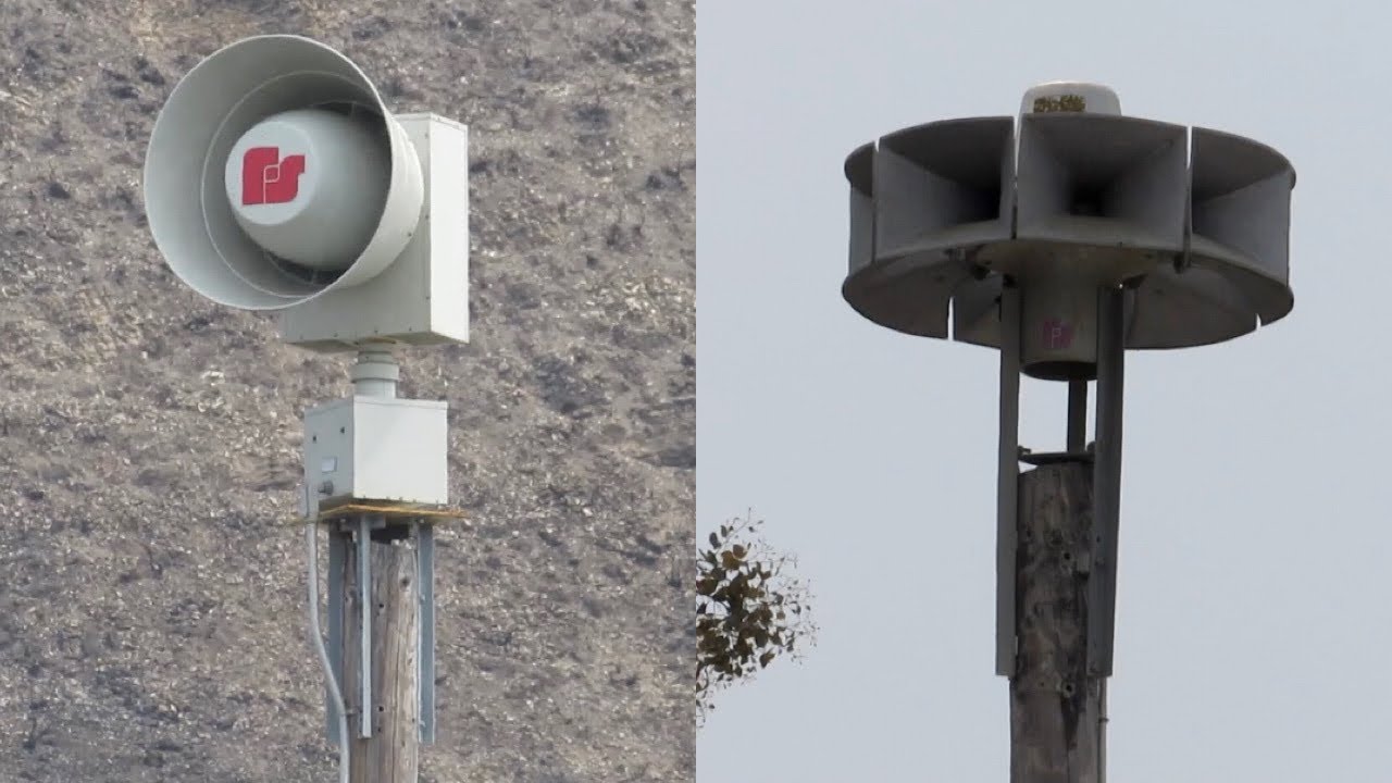 FS 2001-130 & Eclipse-8 (2x Full Alerts) annual Nuclear siren tests 8 ...