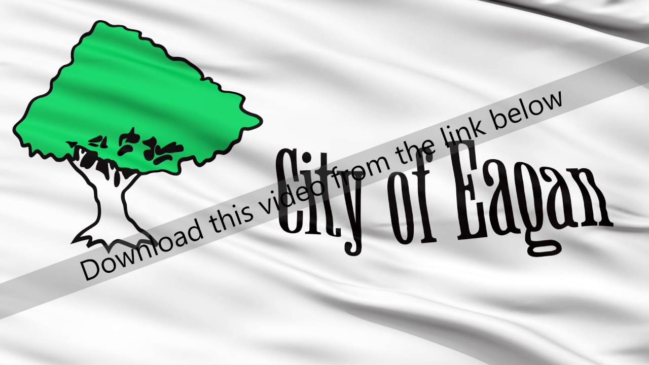 Closeup Waving National Flag of Eagan City, Minnesota - YouTube