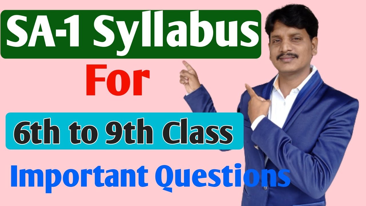 AP SA1 Exam Syllabus (2024-25) 6th to 9th | 10th class SA1 syllabus|sa1 ...