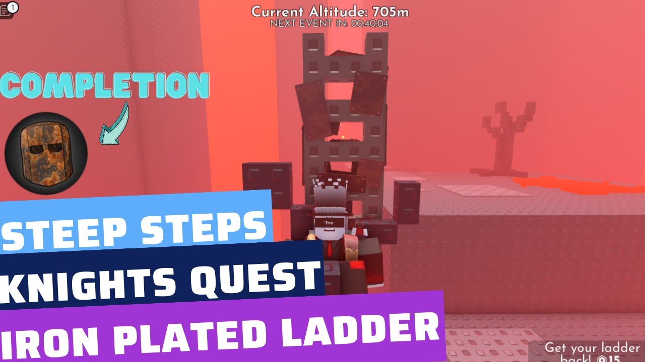 How to get Iron plated ladder in Steep Steps || ROBLOX - YouTube