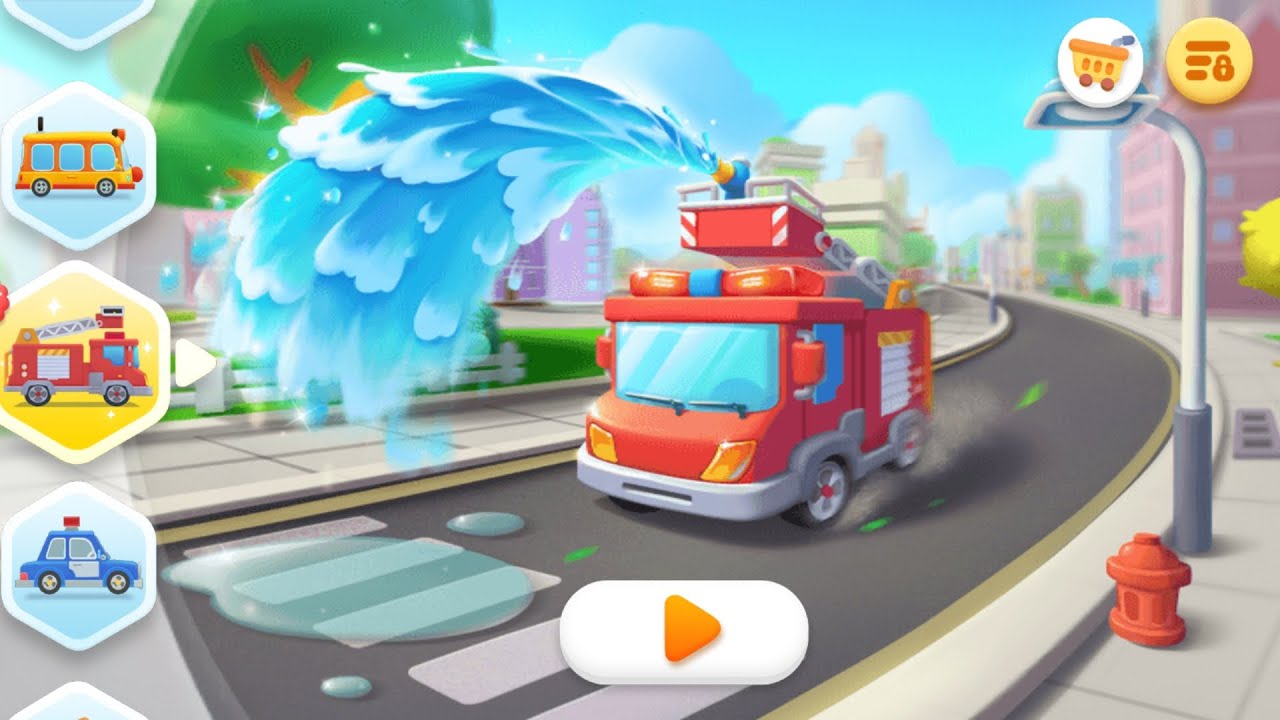 Tiki Firefighter baby cartoon babybus - YouTube