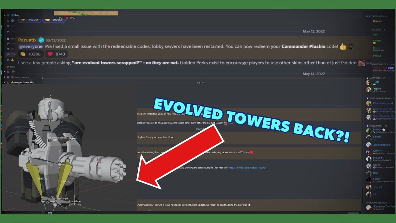 Evolved Towers BACK?! | Tower Defense Simulator - YouTube