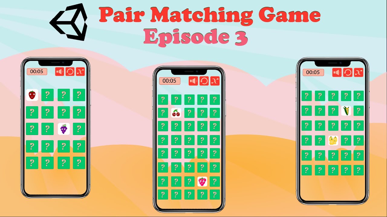 Pair Matching Game - Unity Tutorial (Episode 3) - YouTube