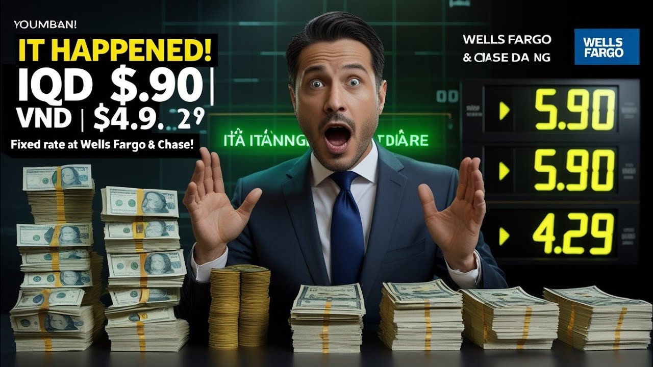 Breaking News 💥 Iraqi Dinar & VND Rates Fixed! 💱 Wells Fargo & Chase ...