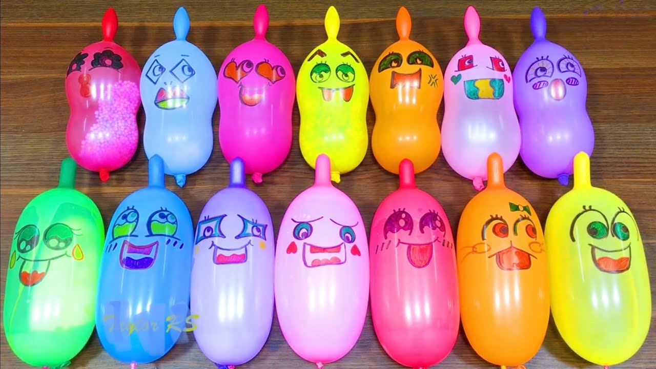 Making GLOSSY slime with FUNNY BALLOONS ?!! Satisfying Slime Taylor RS ...