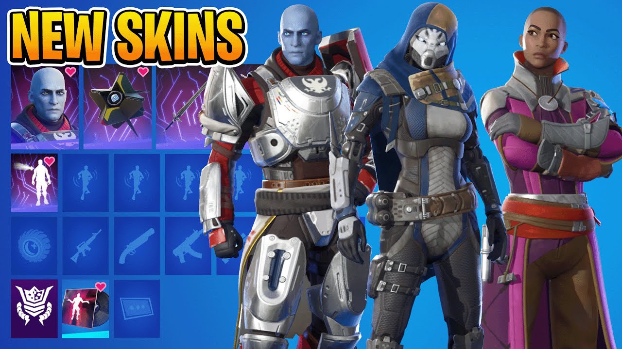 *NEW* Fortnite X Destiny 2 (Exo Stranger, Ikora Rey, Commander Zavala ...
