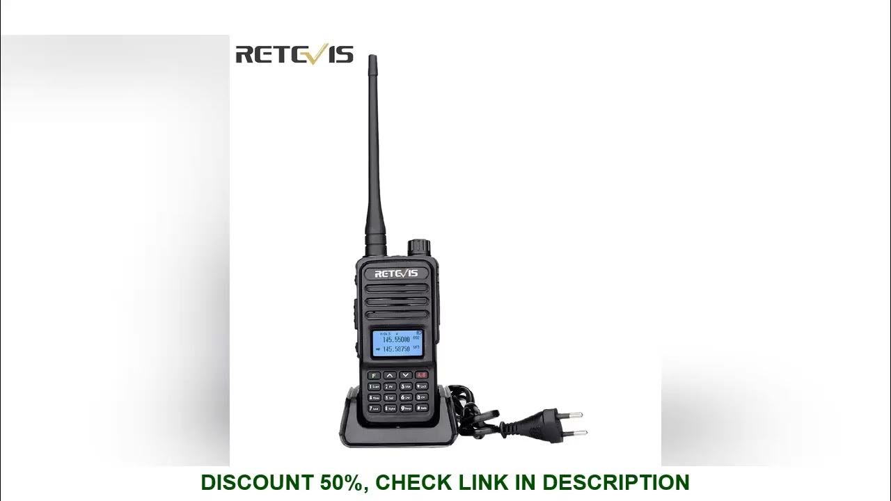 Retevis RT85 Walkie Talkie Ham Estações de rádio bidirecional 5W Walkie ...