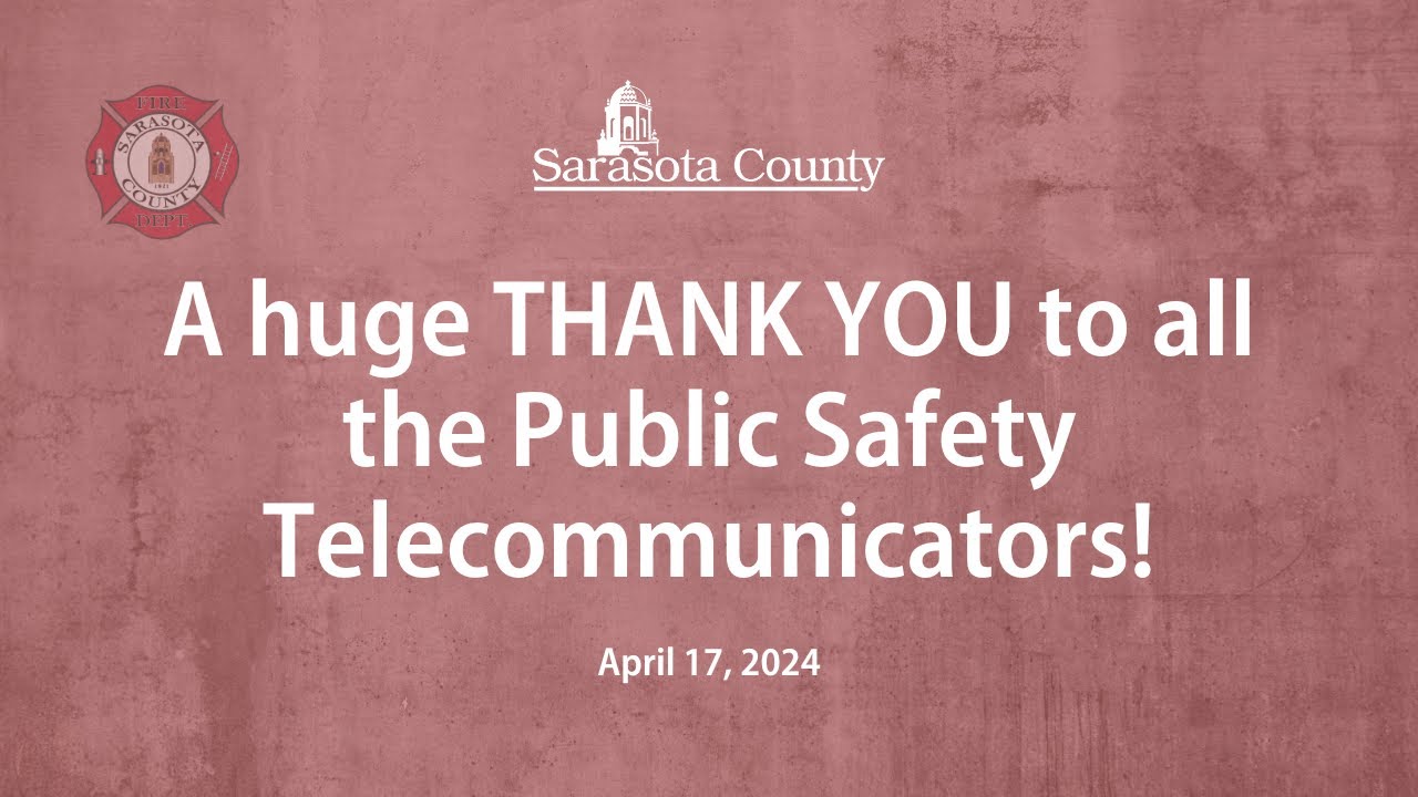 A huge THANK YOU to all the Public Safety Telecommunicators! - YouTube