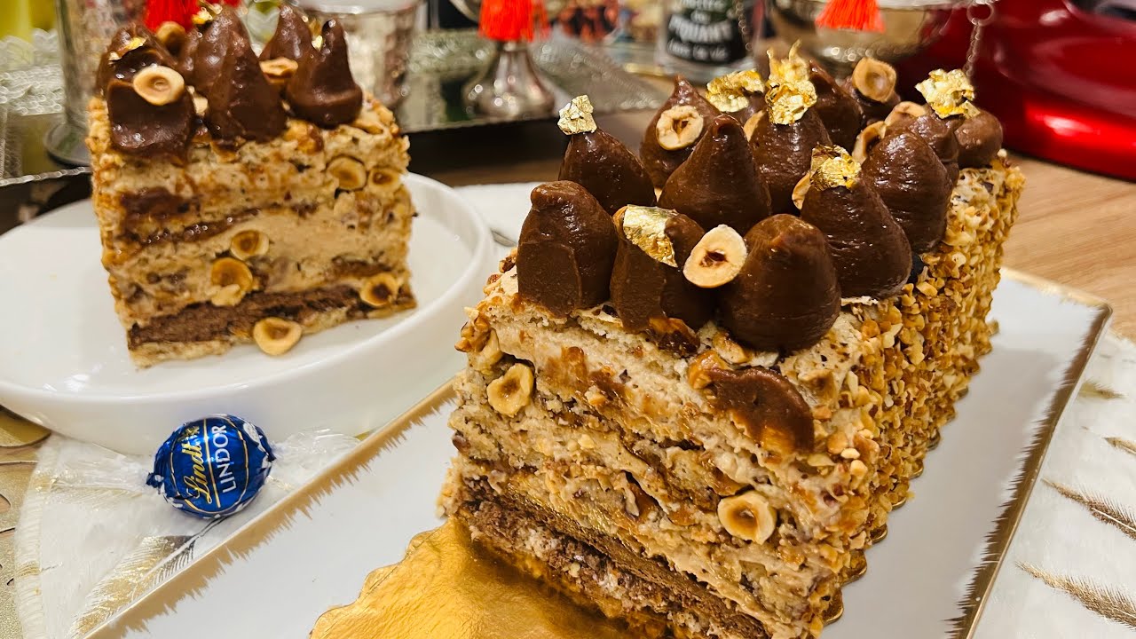 Gâteau prestige noisette choco caramel : formation pro gratuite !كاتو برستيج بفريوة شكلاطة و ...