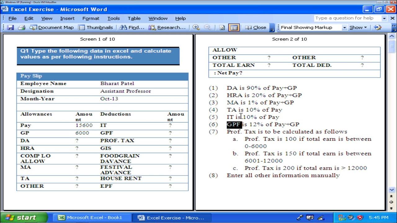BSCIT BSCIT-103 B-3 Unit-2 MICROSOFT EXCEL - YouTube